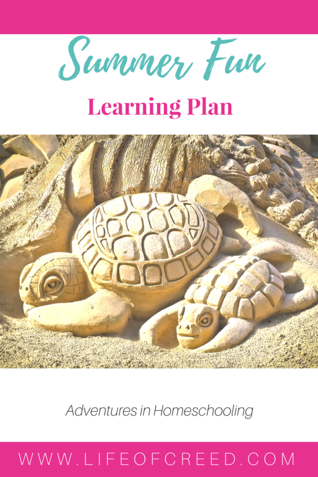 Summer Fun Learning Plan | Life of Creed