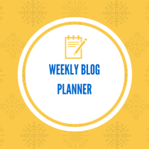 Weekly Blog Planner - Printable | Life of Creed